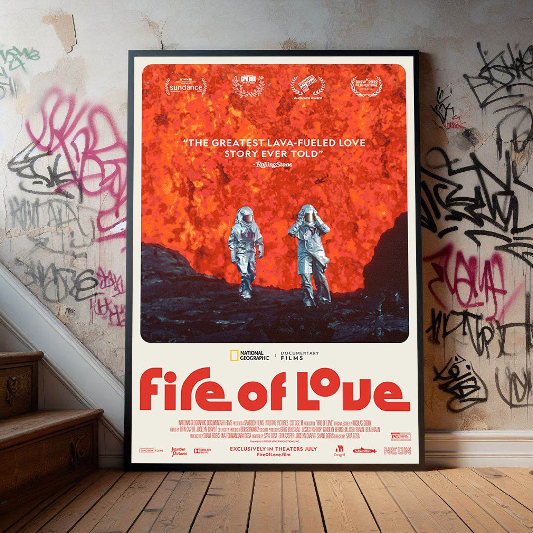Fire of Love Movie Poster, Premium Canvas Poster, Film Fans ...