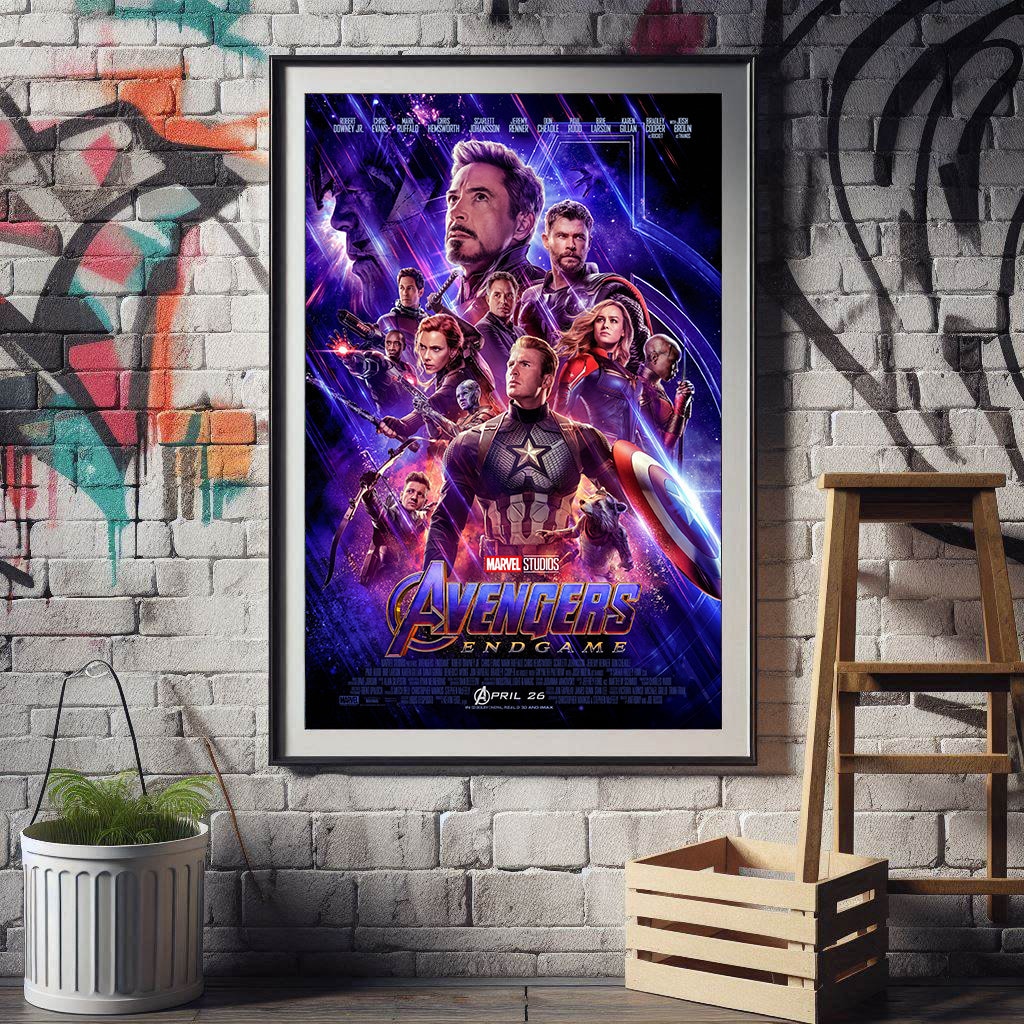 Avengers: Endgame Movie Poster, Premium Canvas Poster, Film Fans ...