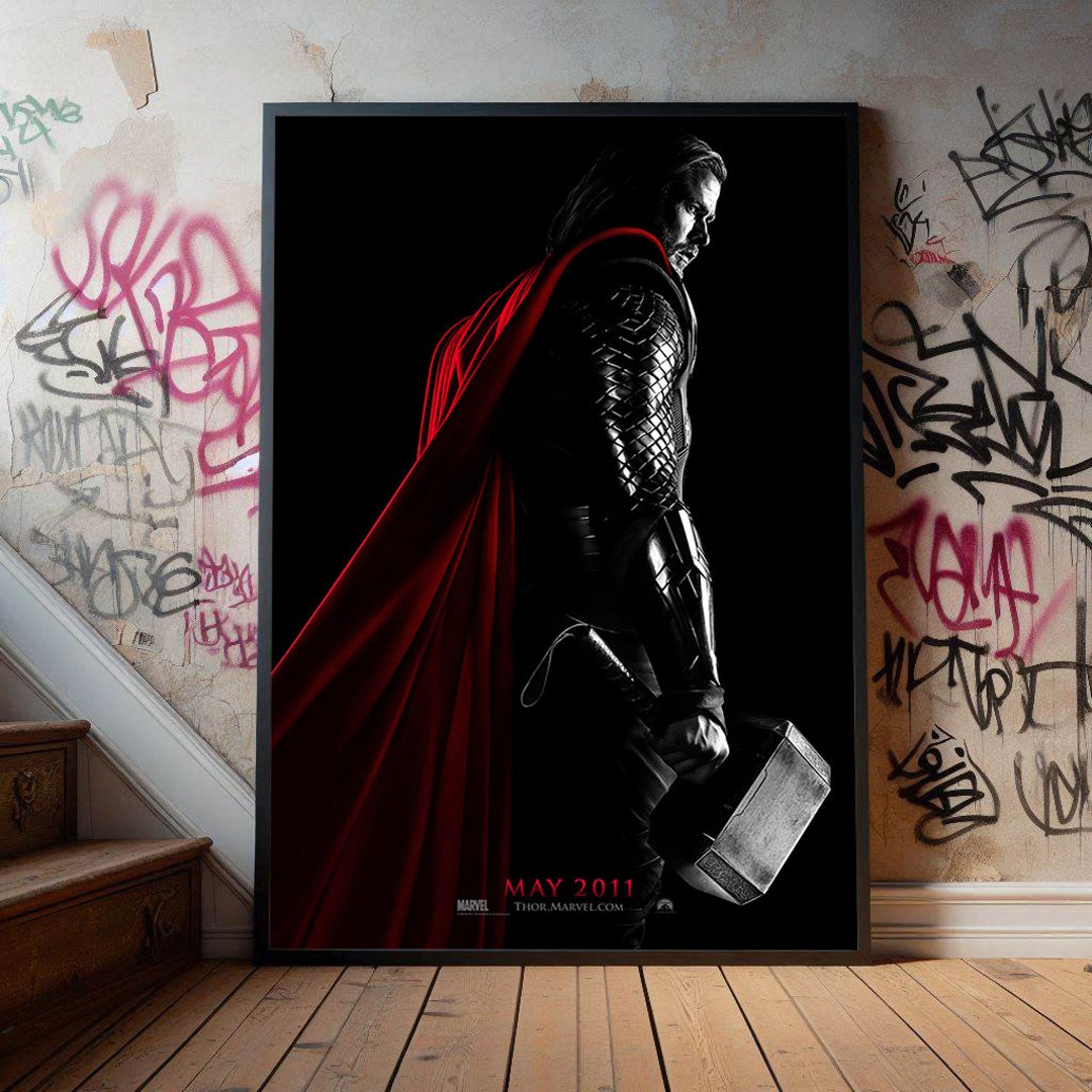 Thor Movie Canvas Poster: Film Fan Art Collectible - Etsy