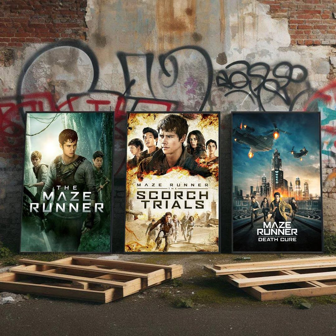 The Maze Runner Movie Poster, Premium Canvas Poster, the Maze Runner 1 ...