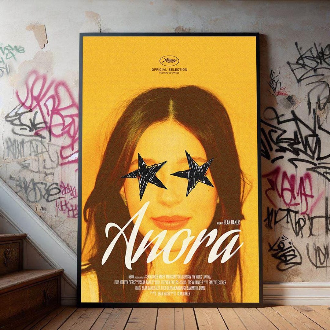 Anora Movie Poster, Premium Canvas Poster, Film Fans Collectibles ...