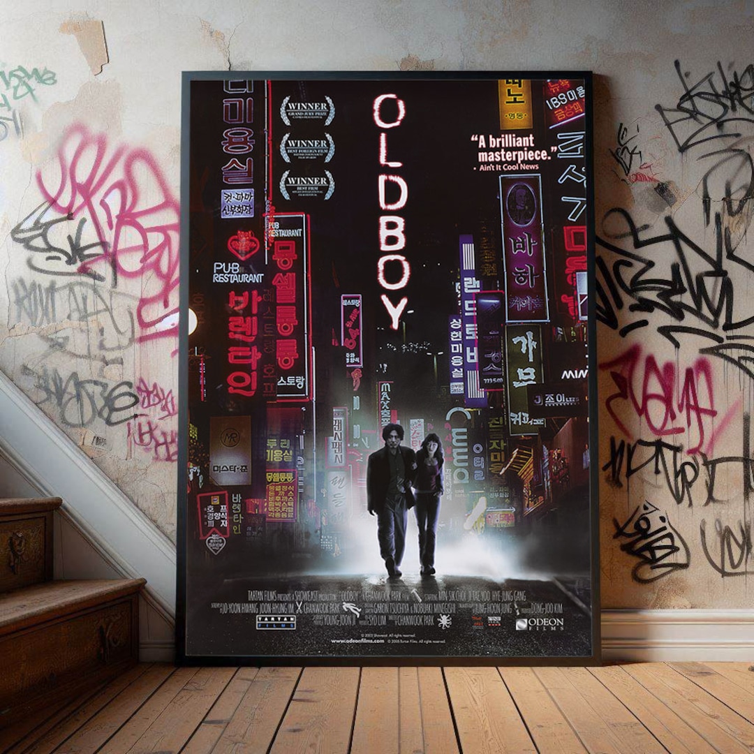 Oldboy Movie Poster, Premium Canvas Poster, Film Fans Collectibles ...
