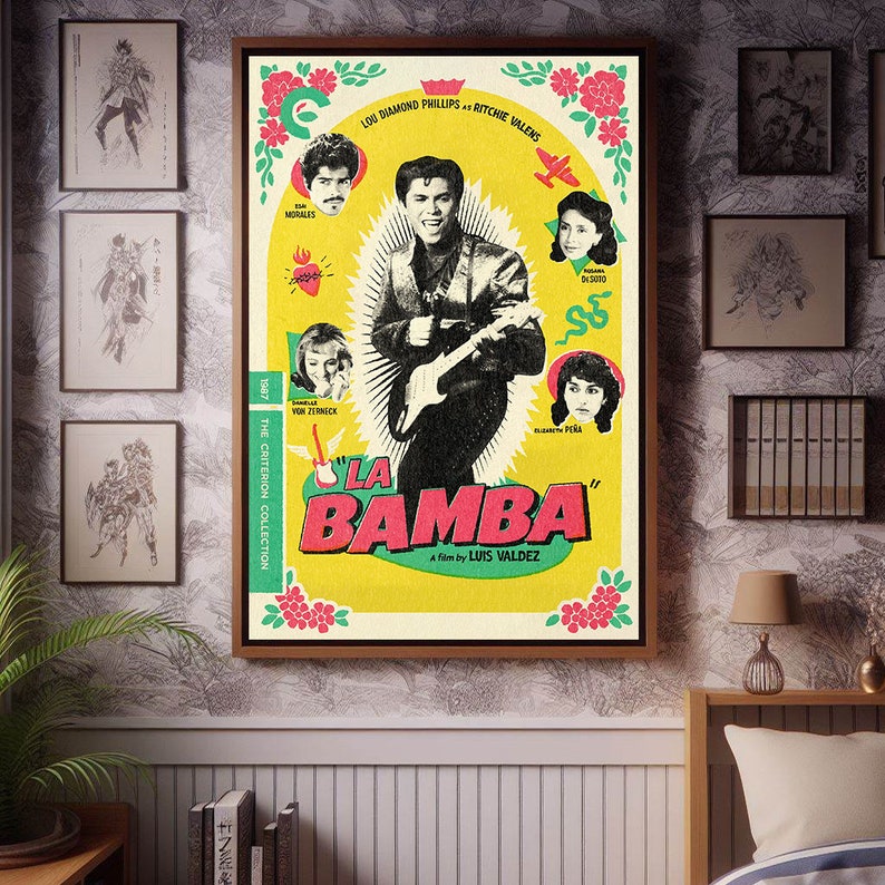 1987 La Bamba Movie Poster, Premium Canvas Poster, Film Fans Collectibles, Popular Movie Poster ...
