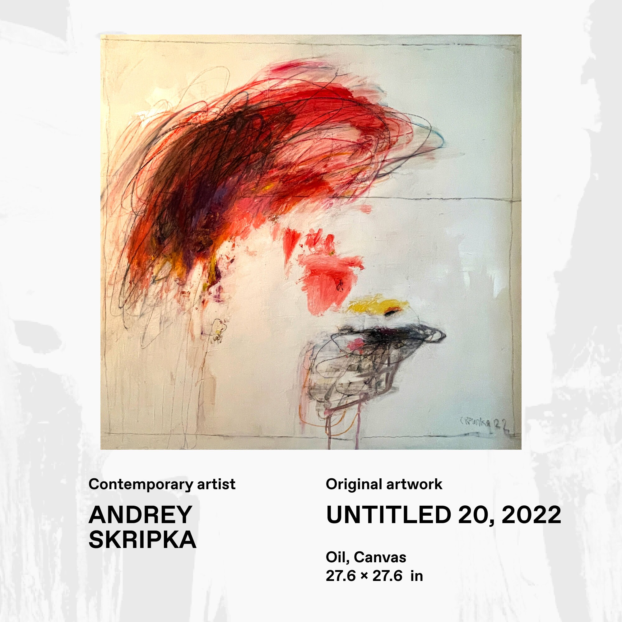 Weird Abstract Art Print Horror Print Creepy Wall Art Scary Bloody Art ...