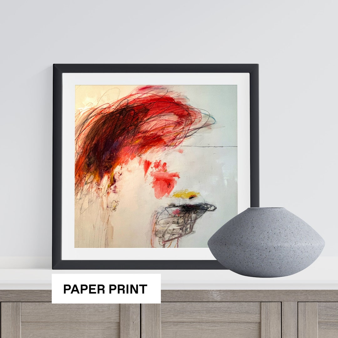 Weird Abstract Art Print Horror Print Creepy Wall Art Scary Bloody Art ...