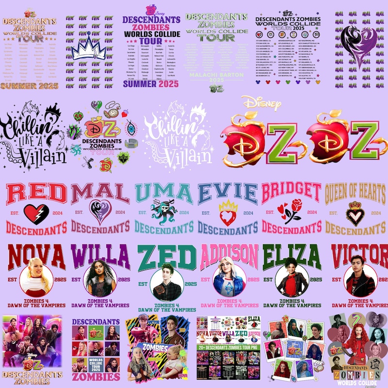 Zombies Descendants Stickers - Etsy