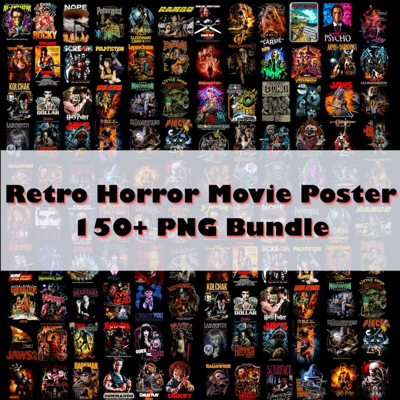 Horror Movie Posters - Etsy