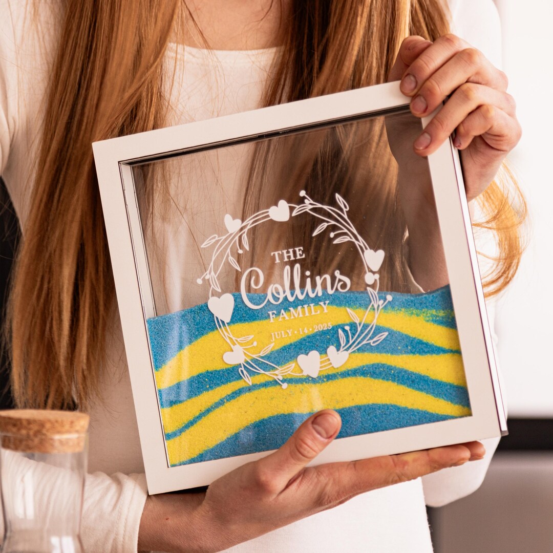Personalized Wedding Sand Ceremony Set: Rustic Unity Sand Box - Etsy
