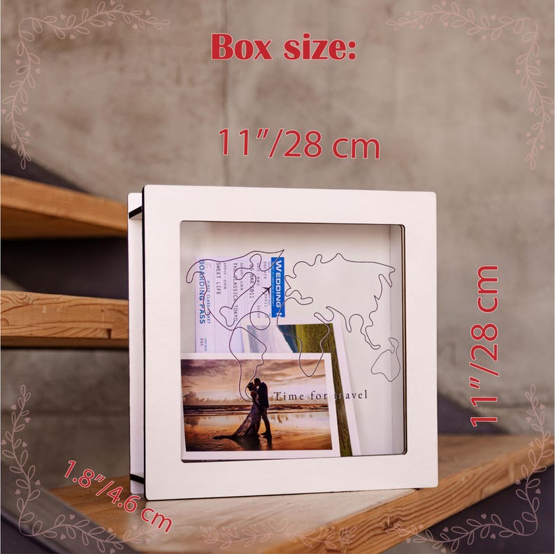 Personalized Travel Ticket Shadow Box: Adventure Keepsake Memory Box - Etsy