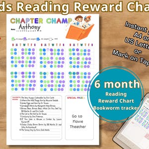 Kids Reading Tracker: 6-month Goal Chart (digital Download) - Etsy