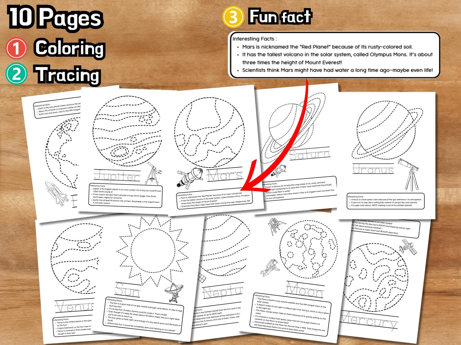 Solar System Craft for Kids Printable 3D Model & Poster Activity ...