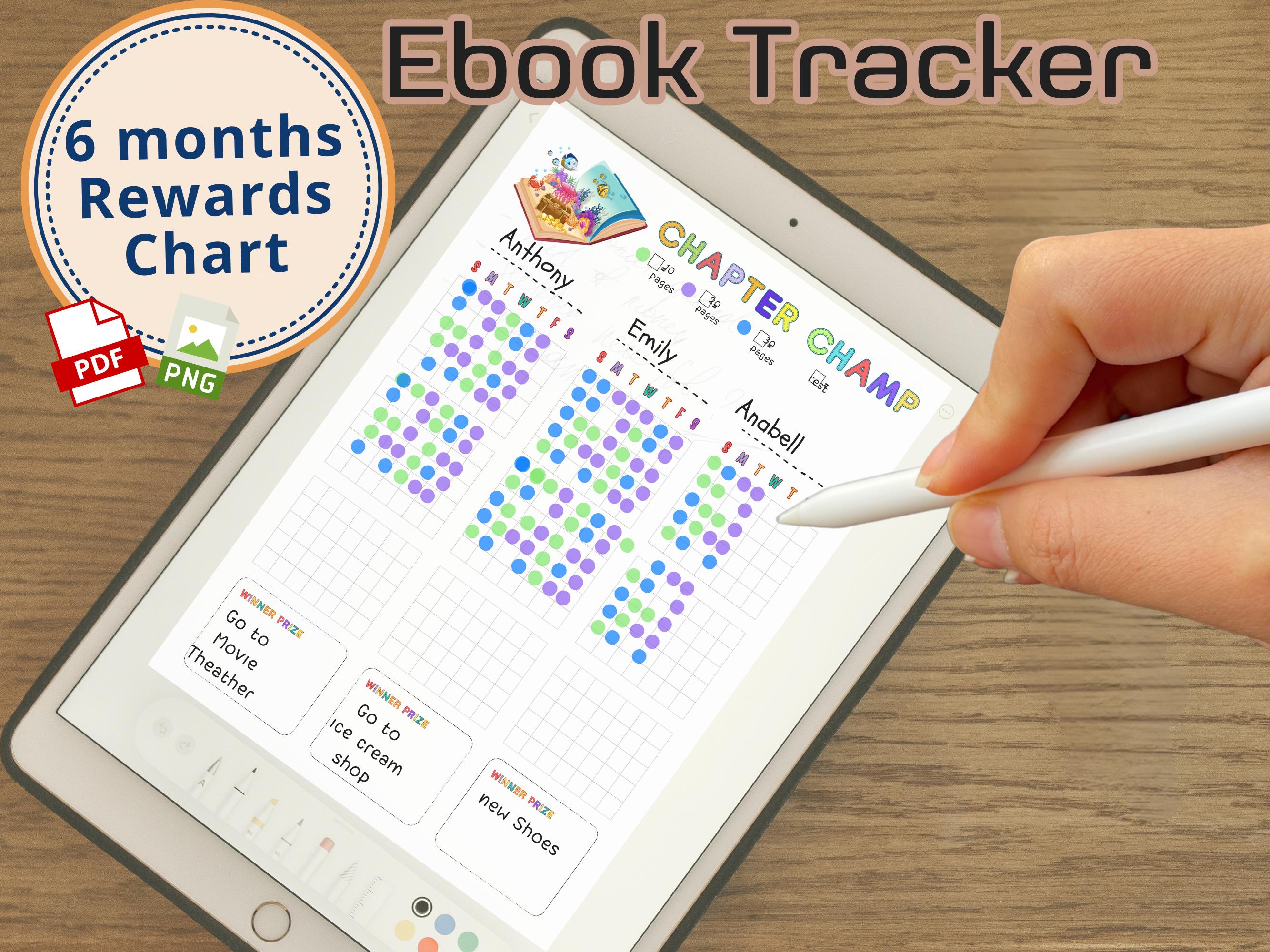 3-kid Reading Tracker Printable: Customizable Reading Log (digital ...
