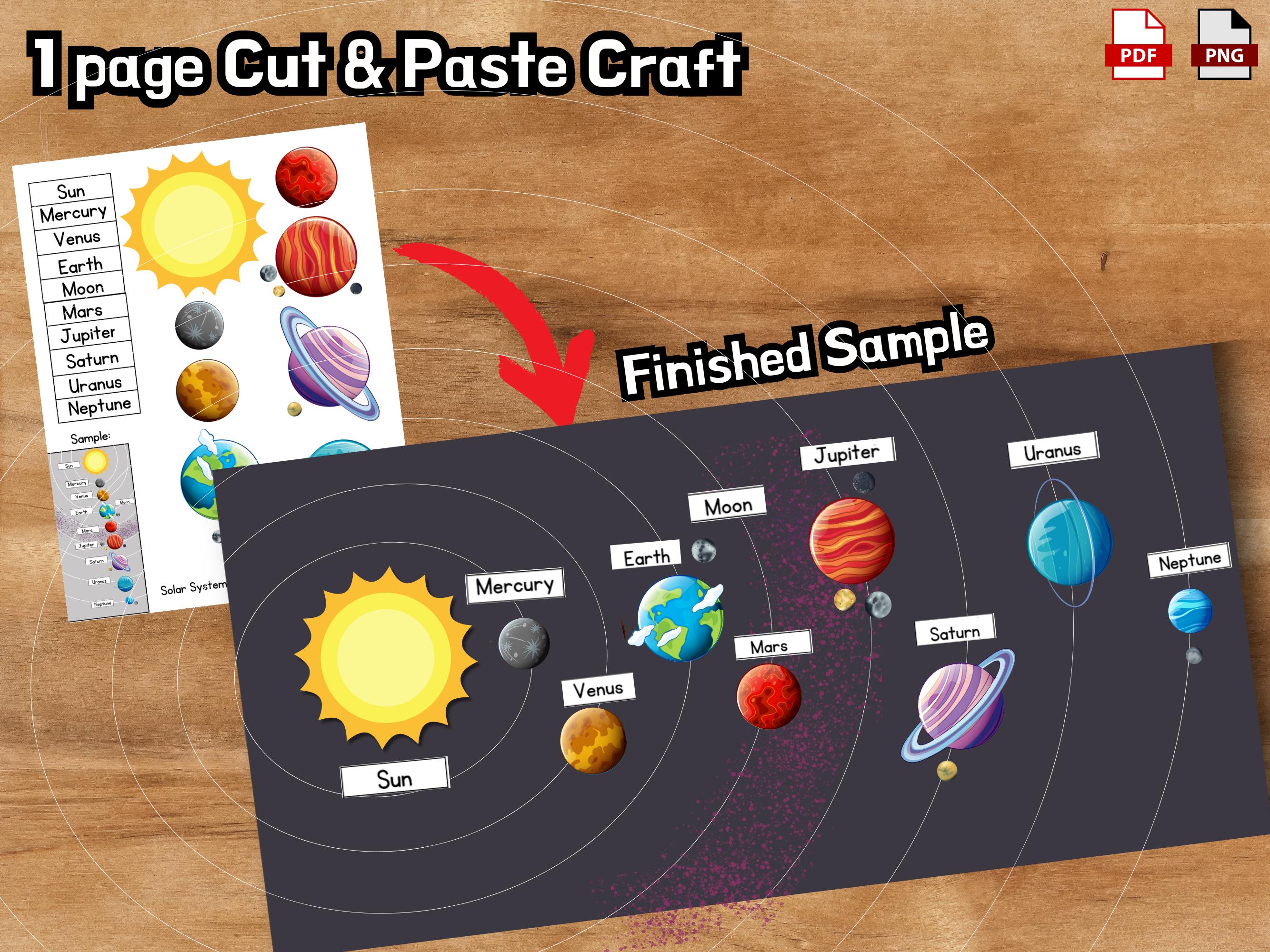 Solar System Craft: Kids Printable 3D Model & Poster (digital Download ...