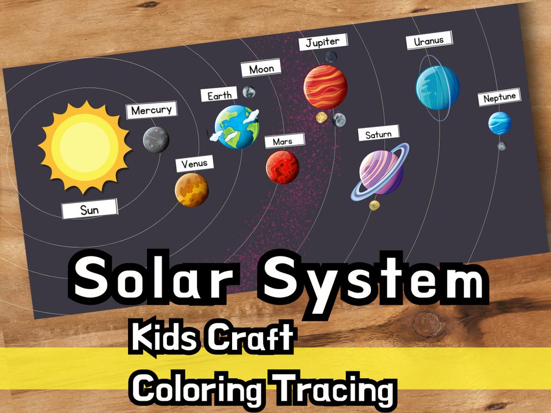 Solar System Craft for Kids Printable 3D Model & Poster Activity ...