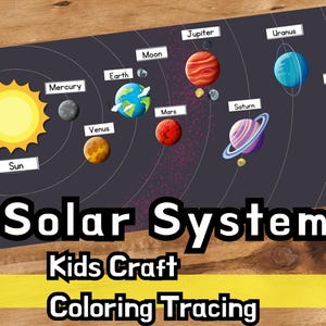 Solar System Craft for Kids Printable 3D Model & Poster Activity ...