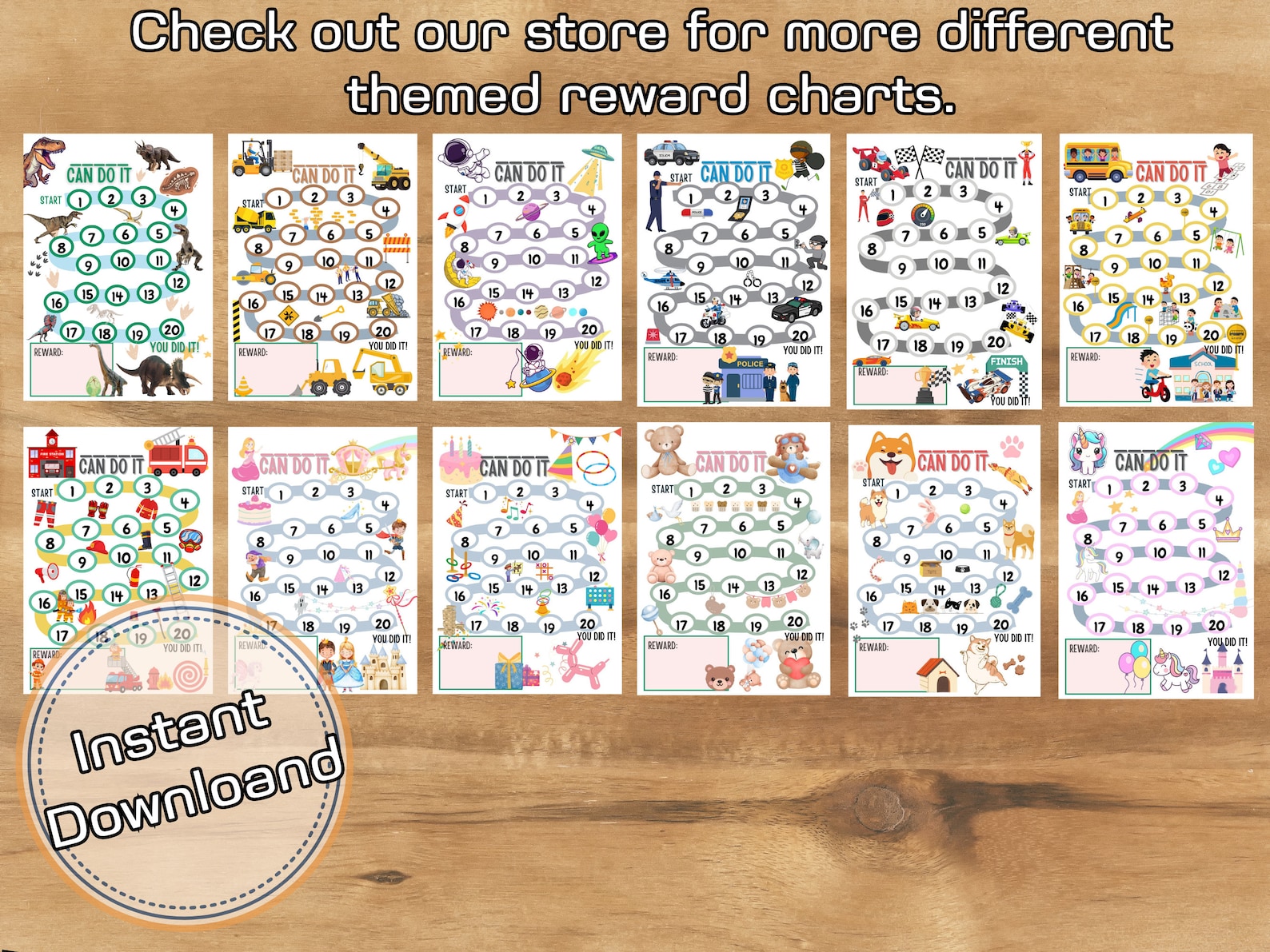 Racing Car Reward Chart: Kids Behavior Tracker (digital Download) - Etsy