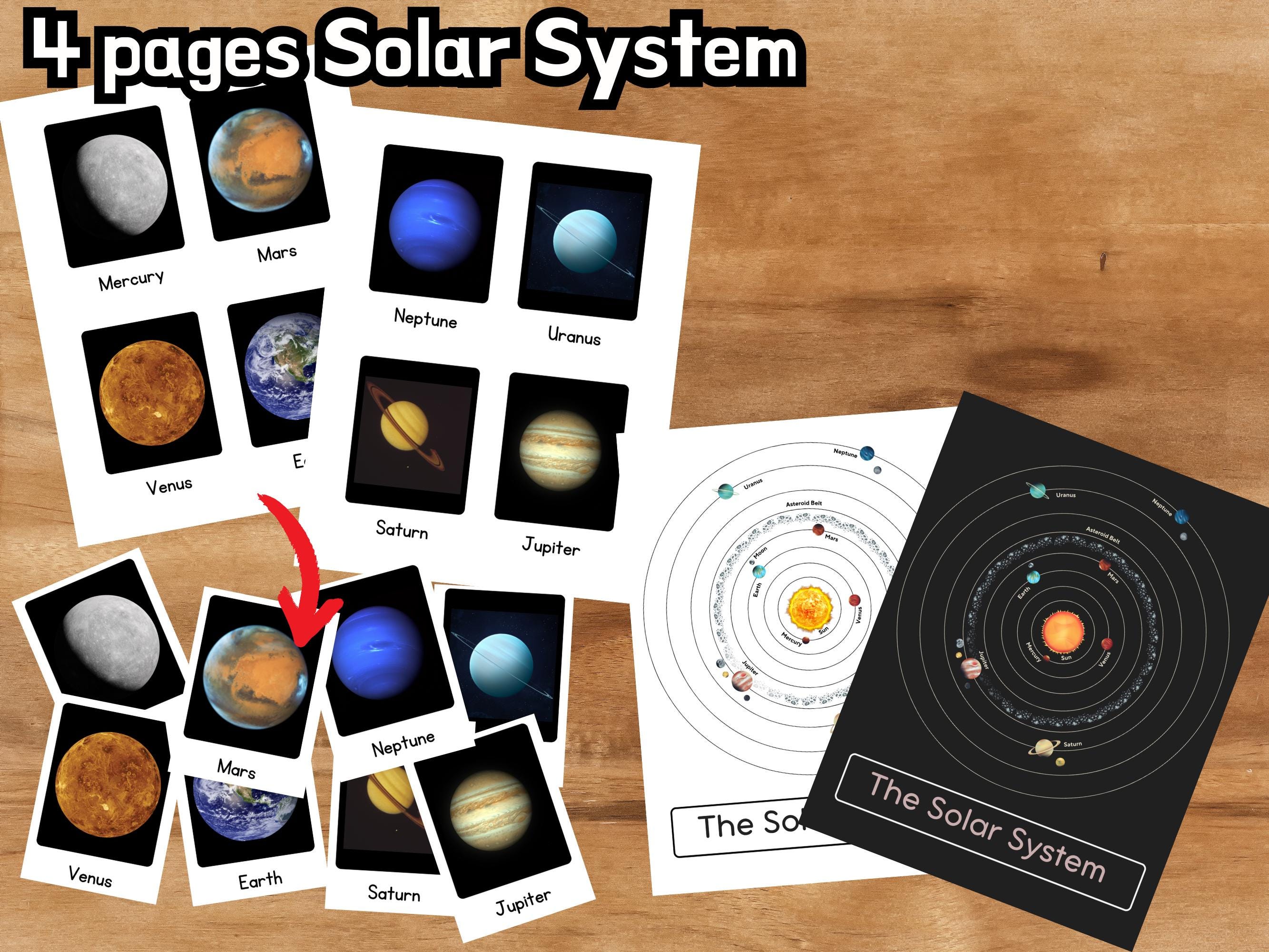 Solar System Craft: Kids Printable 3D Model & Poster (digital Download ...