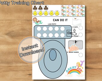Girls Potty Training Chart – Printable Toddler Reward Sticker Chart ...