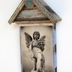 On Reserve. Guardian Angel. Original Encaustic Photo Mixed Media Art ...