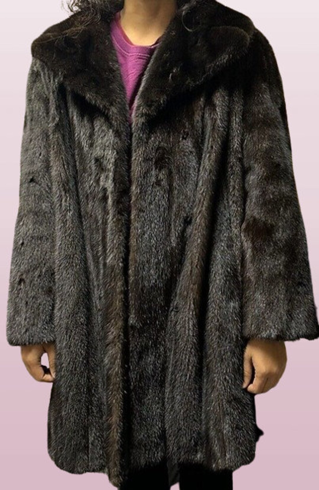 Emilio Gucci 34"long Stroller Mink Fur Coat Vintage - Etsy