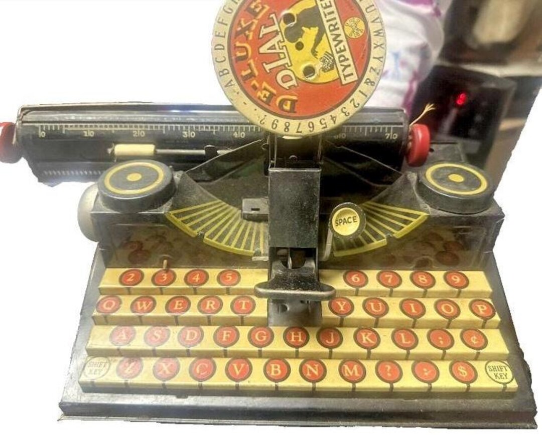 MARX De-luxe Dial Typewriter Litho Tin Toy 11"w X 8-1/2"h - Etsy