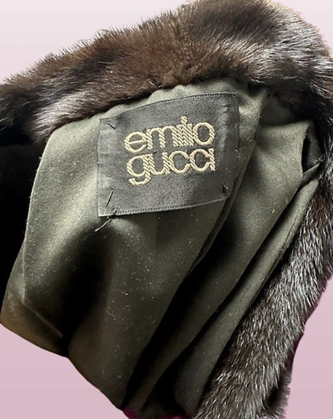 Emilio Gucci 34"long Stroller Mink Fur Coat Vintage - Etsy
