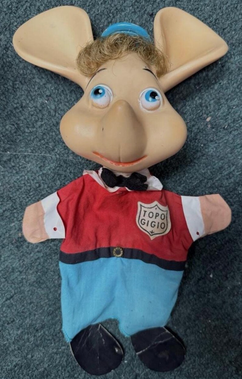 Vintage Topo Gigio 1963 Maria Perego Play Hand Puppet 12" Ed Sullivan Mouse Rat - Etsy