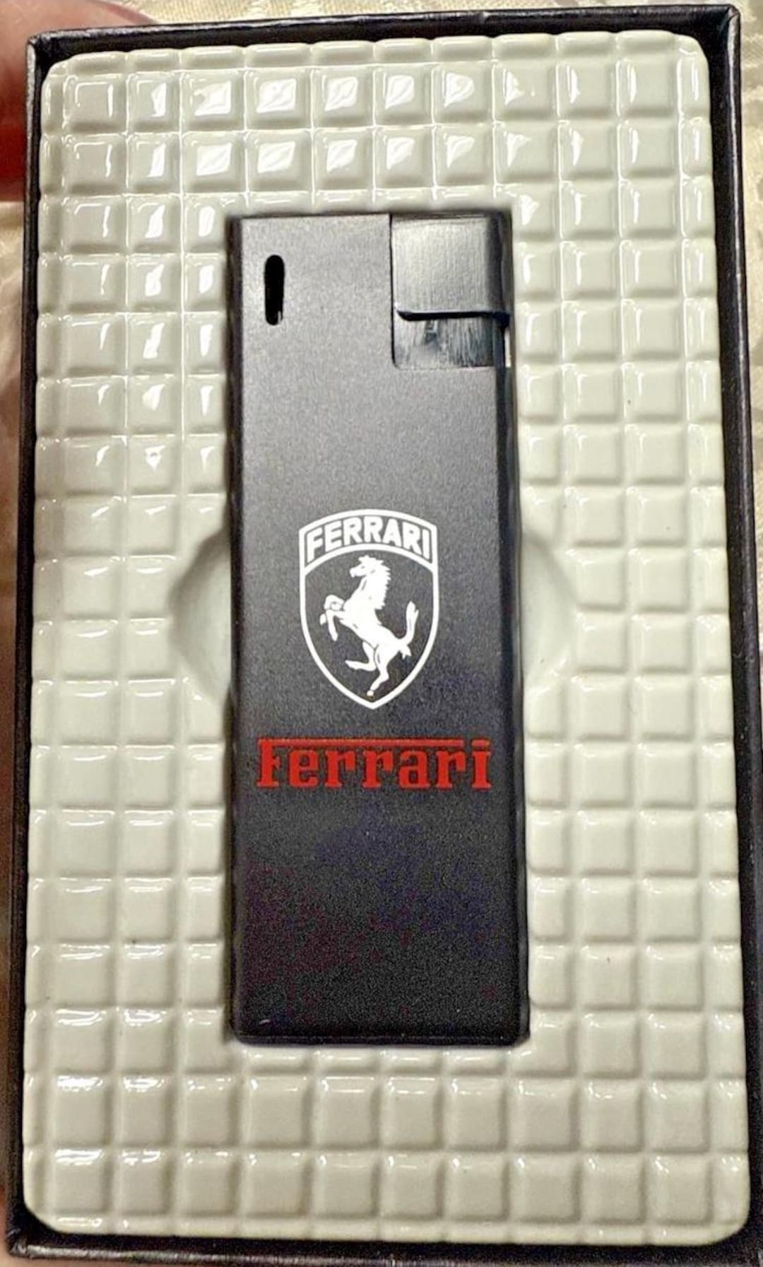 Ferrari Electronic Lighter Black New in BOX Swank Japan 2-7/8"h - Etsy