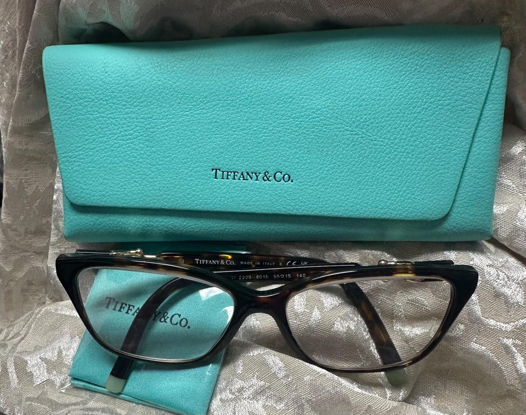 Tiffany & Co. TF 2229 8015 Havana Eyeglasses in Original Case 55-15-140 ...