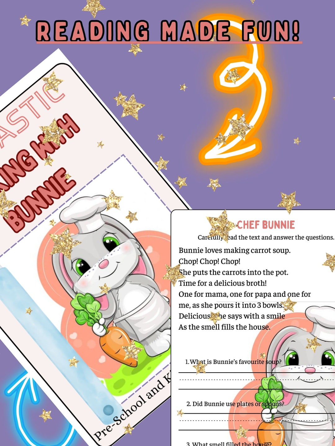Preschool and Kindergarten Activity Books, Coloring Books, Bunny Books ...