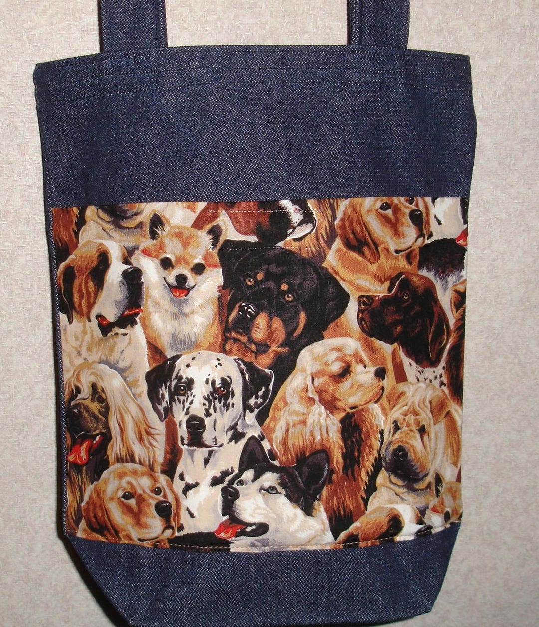 New Small Handmade Rottweiler Pom Dalmatian Cocker Dog Breeds Denim ...