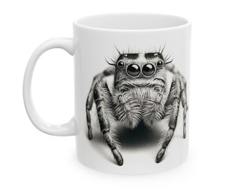 Jumping Spider Mug, Arachnid Mug, Spider Coffee Cup - Etsy