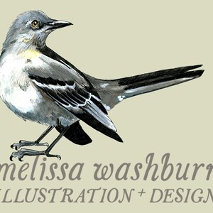 Eco-friendly Bird Sticker Mockingbird Sticker FREE SHIPPING - Etsy