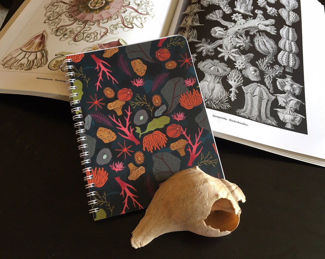Coral Reef Spiral Bound Lined Notebook Mini Notebook Ocean - Etsy