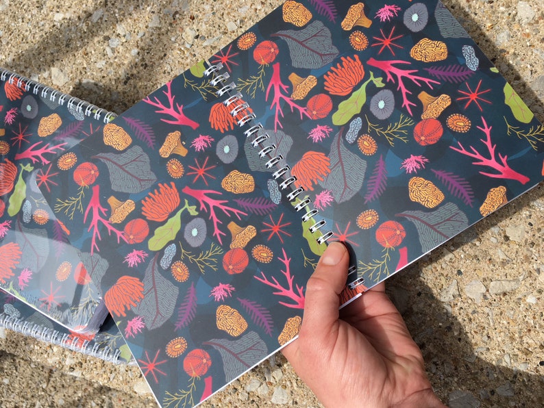 Coral Reef Spiral Bound Lined Notebook Mini Notebook Ocean | Etsy