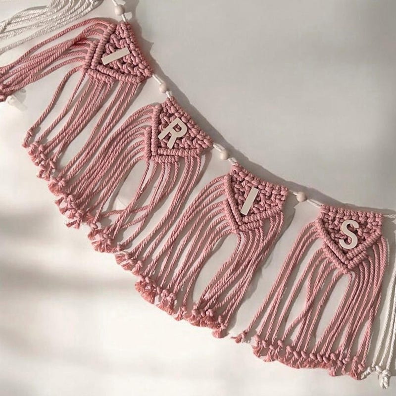 Macrame Banner - Etsy