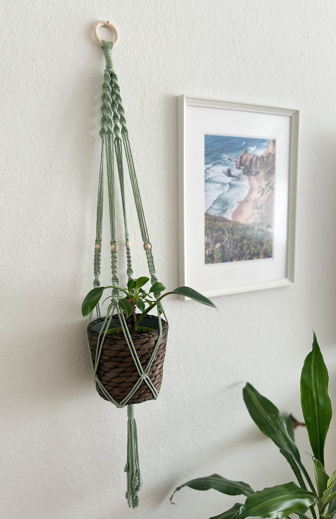 Hanging Light Macrame Boho Plants Hanging Decoration Caravan Souvenir ...