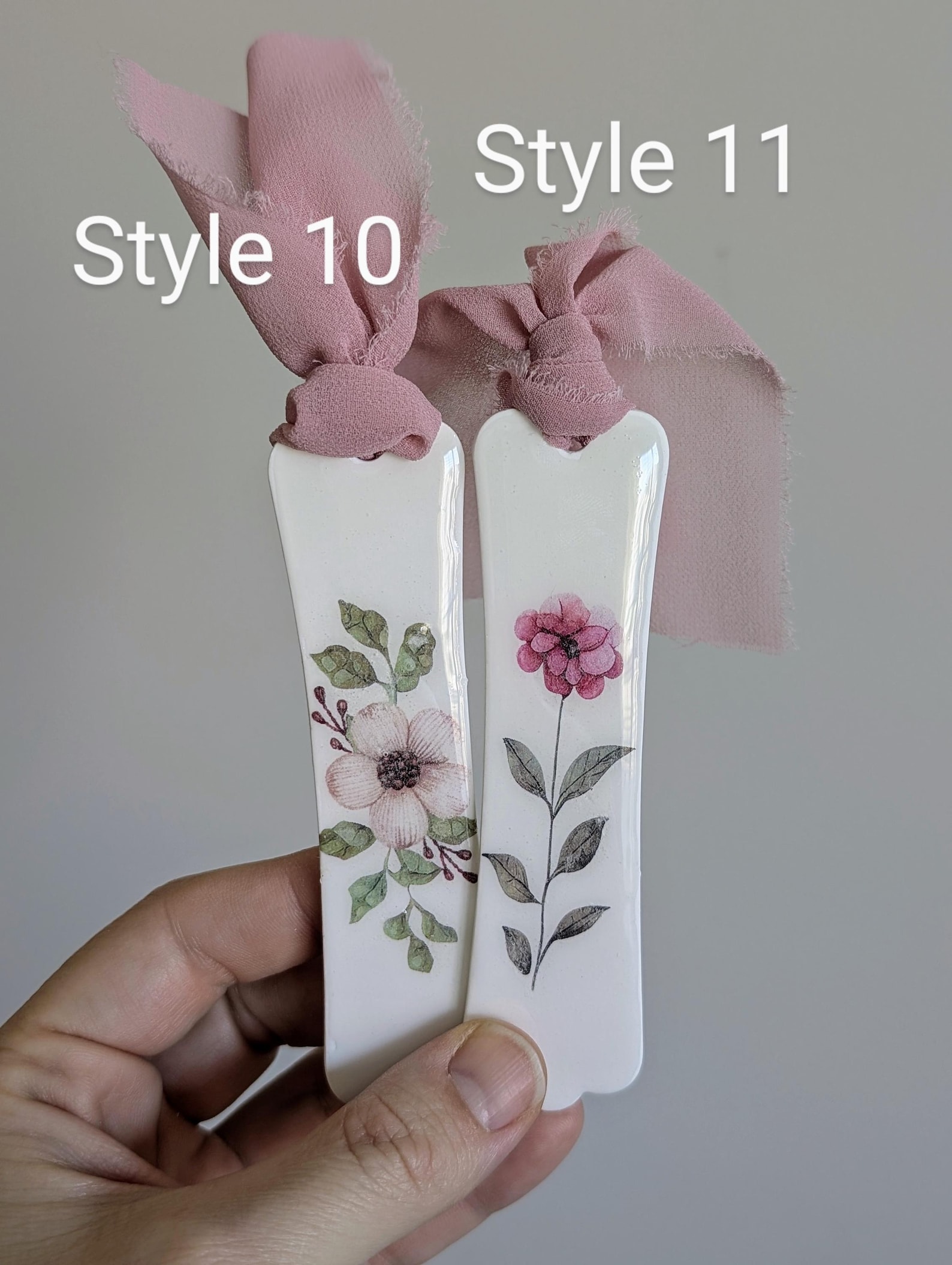 Whimsical Garden-inspired Handmade Clay Bookmarks - Etsy