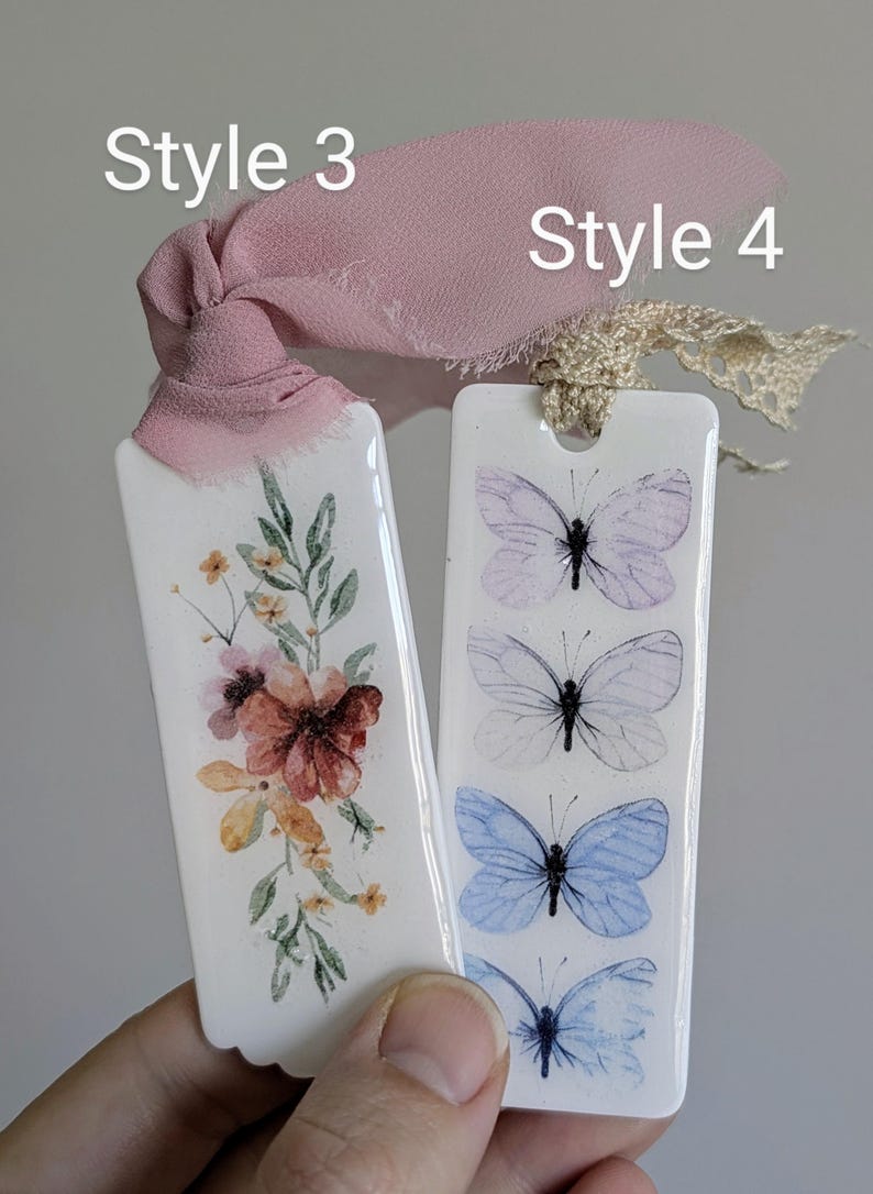 Whimsical Garden-inspired Handmade Clay Bookmarks - Etsy