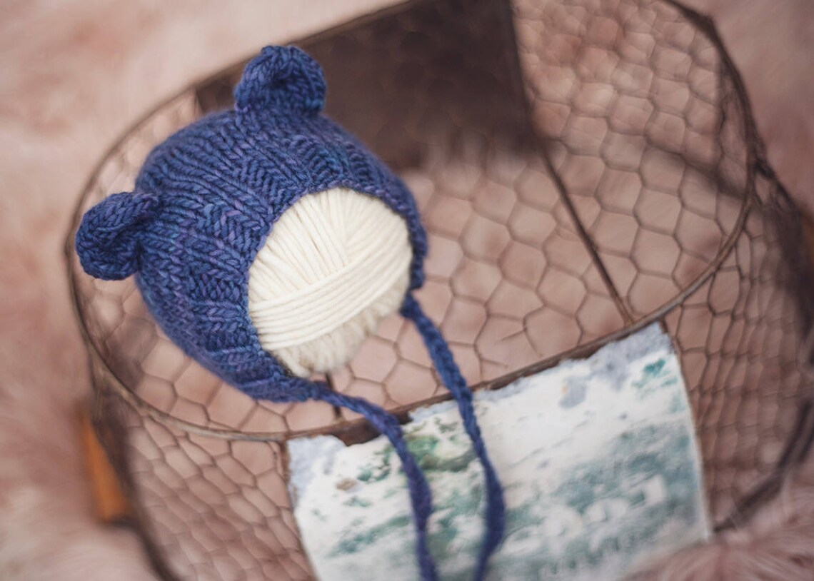 PATTERN Lil Bear Bonnet for Newborn Photography - Etsy