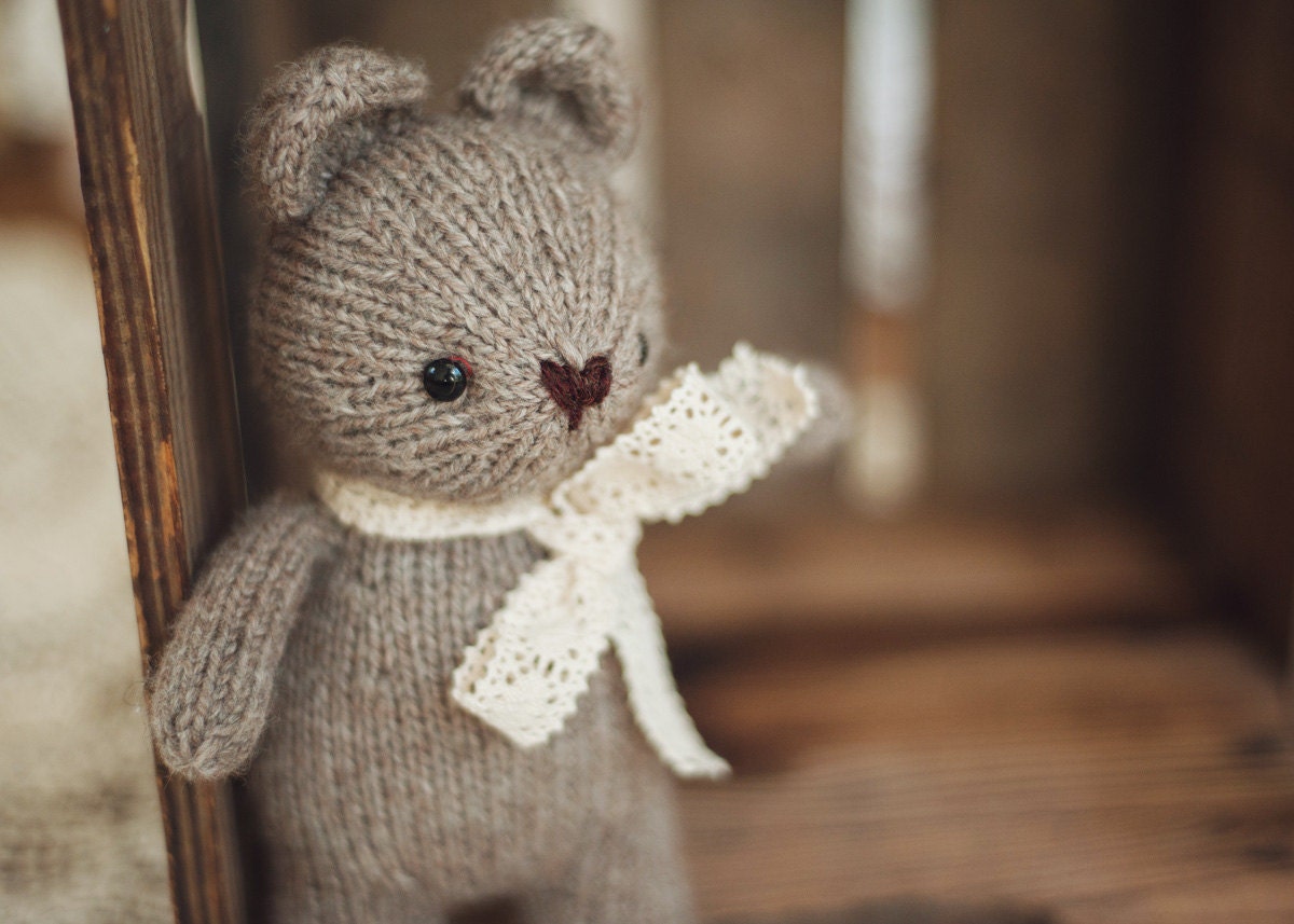 PATTERN Brambles Bear Adorable Knitting Handknit Bear - Etsy Australia