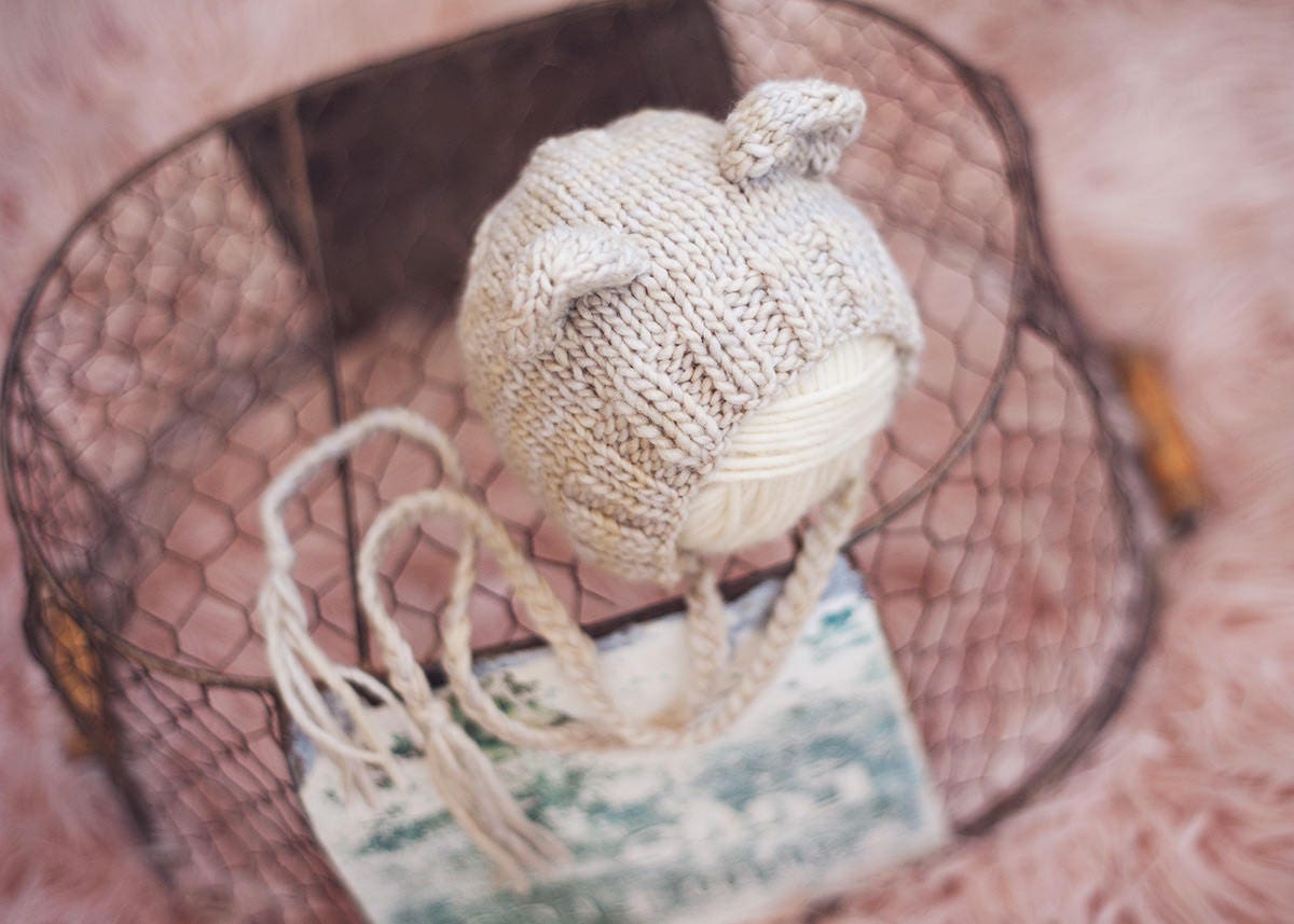 PATTERN Lil Bear Bonnet for Newborn Photography - Etsy