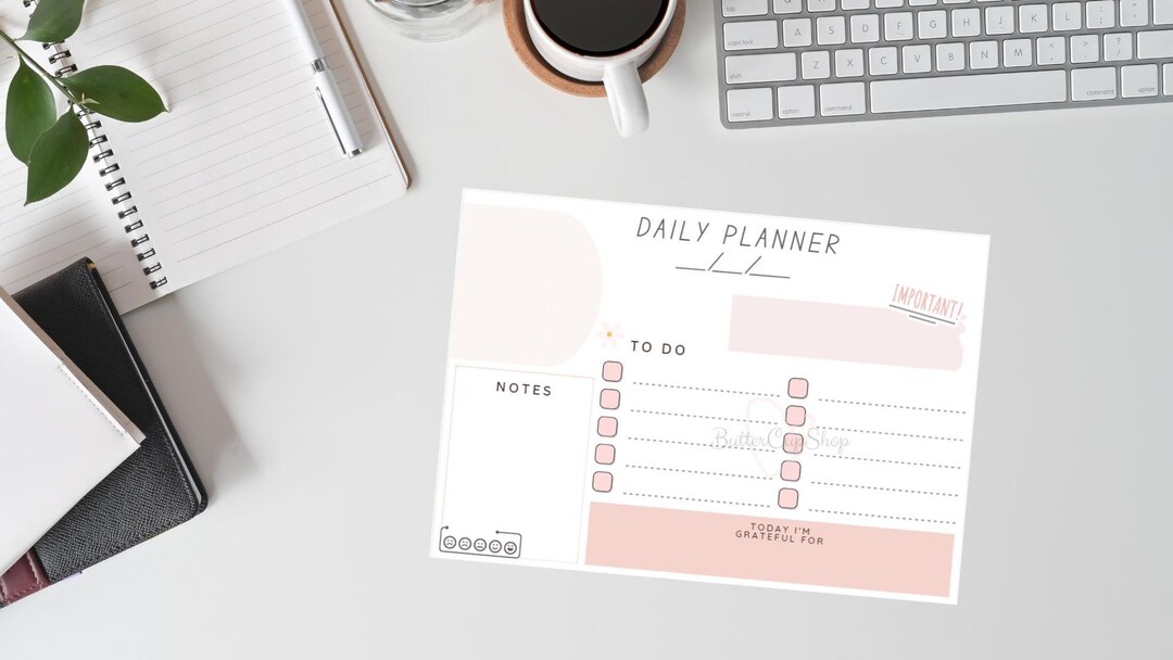Daily to Do List Editable PDF Daily to Do List Printable Daily Planner ...