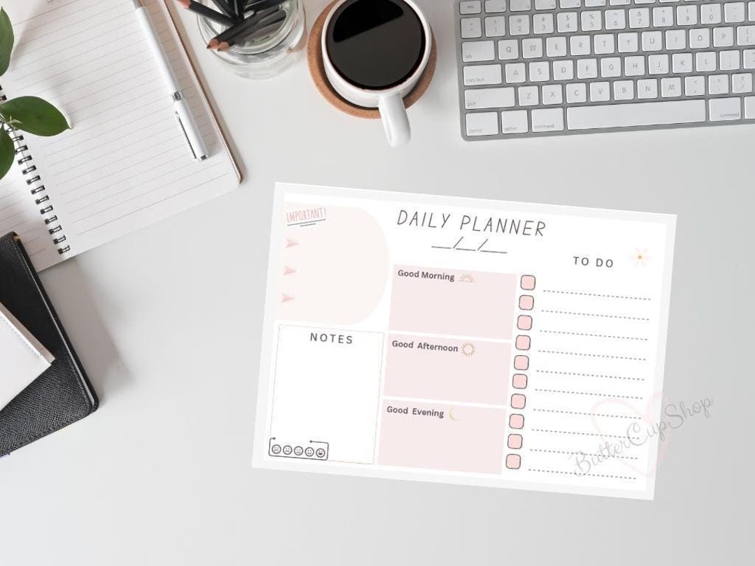 Daily to Do List Editable PDF | Daily to Do List Printable | Daily ...