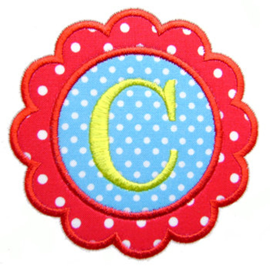 Scalloped Font Frame Circle Font Frame Applique Font Frame - Etsy