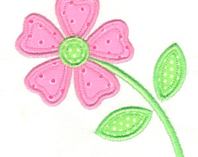 Applique Flower Flower Applique Flower Embroidery Spring - Etsy