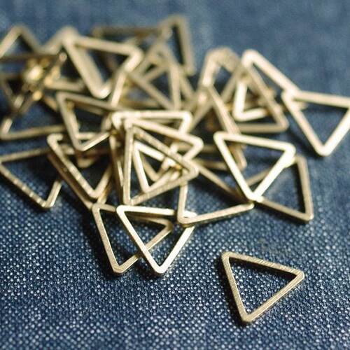 28mm Equilateral Triangles thicker Raw Brass 36pcs - Etsy