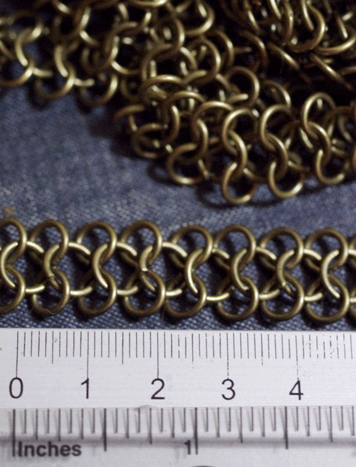 15mm Chunky Infinity Chain Antiqued Bronze Mesh Chain - Etsy