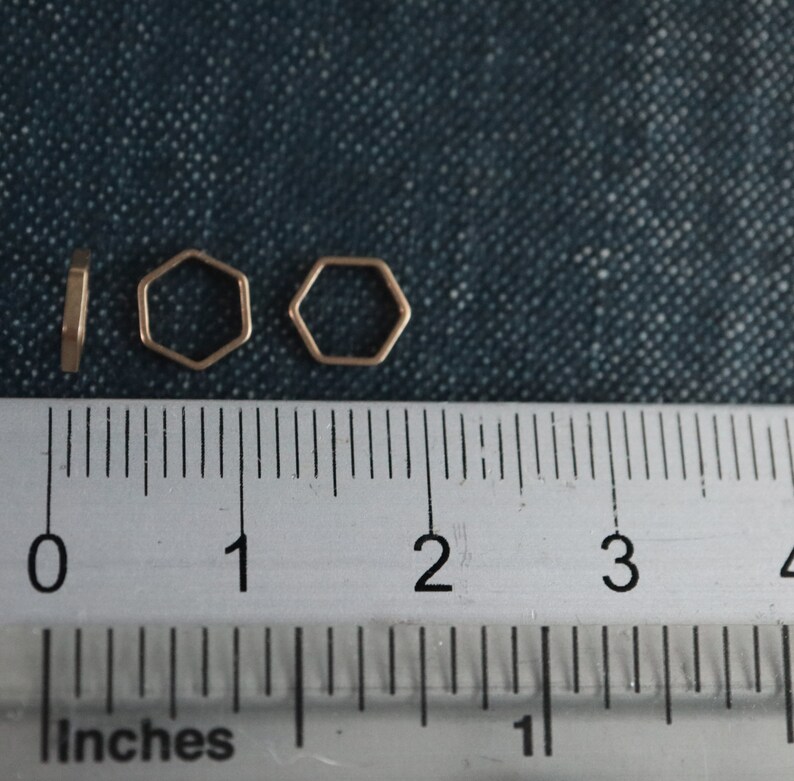 6mm Honeycomb Hexagons - Raw Brass - 72pcs - Raw Brass Hexago ...