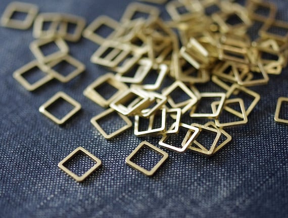 Perfect Squares 8mm Thicker Raw Brass 48pcs Square | Etsy